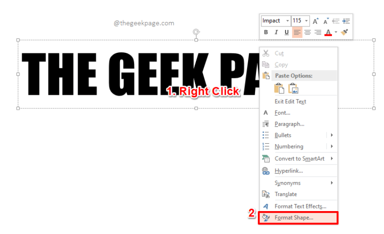 How to Fill a Text With an Image on MS PowerPoint