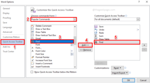 How to Customize Quick Access Toolbar in Any MS Office Product