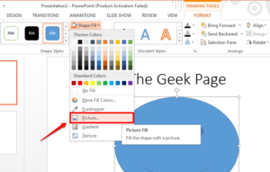 How to Insert an Image or Photo into a Shape in PowerPoint Presentations