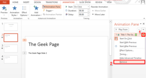 How to Remove Sounds Animation Effects All at Once in MS PowerPoint
