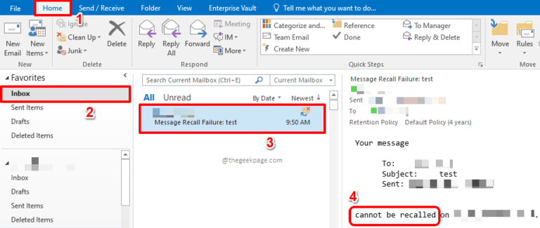 How to Recall or Replace a Sent Email on MS Outlook