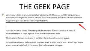 How to Insert Different Types of Line Separators in MS Word Using ...