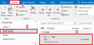 How to Recall or Replace a Sent Email on MS Outlook