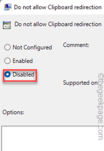 Unable to Copy and Paste to Remote Desktop Session Fix