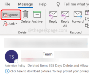 How To Ignore Email Conversations In Microsoft Outlook