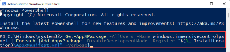 SystemSettings.exe Crash When Using Windows 11 Fix