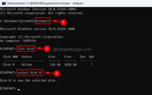 DiskPart has encountered an error: Access is denied Error Fix
