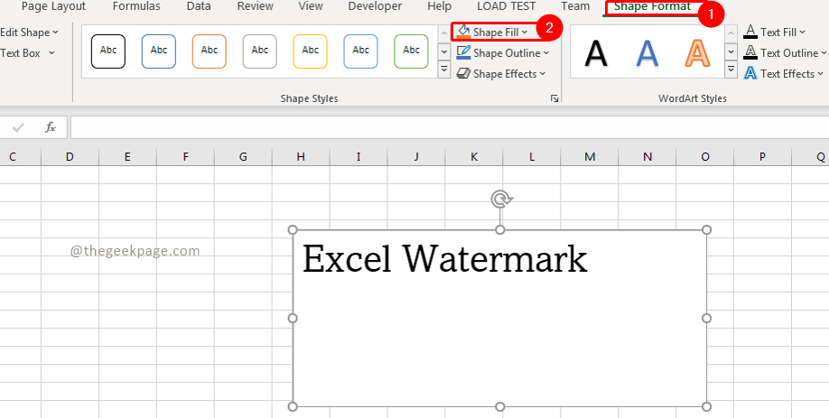 How to insert Watermark in Microsoft Excel