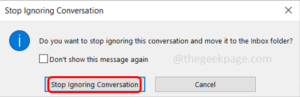 How To Ignore Email Conversations In Microsoft Outlook