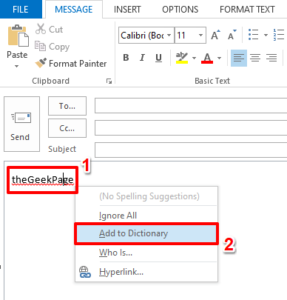 How to Add Words to Custom Dictionary to Avoid Spelling Errors in MS ...