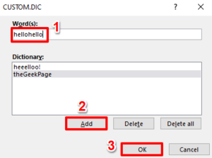 How to Add Words to Custom Dictionary to Avoid Spelling Errors in MS ...