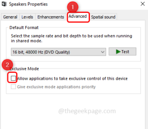 How To Fix No Sound, The Device Is Being Used By Another Application