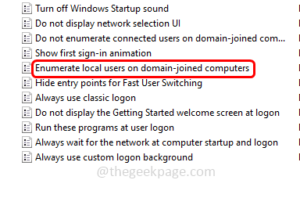 Other User Account Names Not Displaying On Windows 10 Login Screen