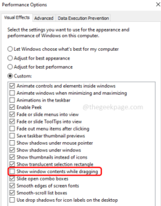 How To Show Or Hide Window Contents While Dragging In Windows 10