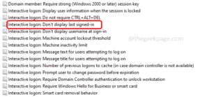 Other User Account Names Not Displaying On Windows 10 Login Screen