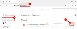 How to Fix Firefox Add-ons Not Working Issue