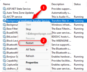 How to Restart Windows Update Service in Windows 11 / 10