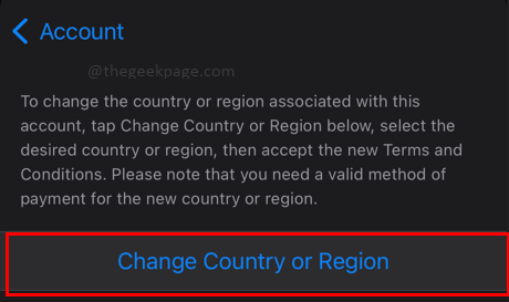 How to change country or region on iPhone