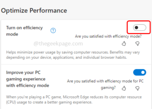How To Enable Or Disable Performance Mode In Microsoft Edge