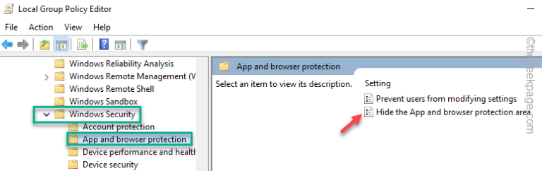 App and Browser Control Option Missing in Windows Security Fix