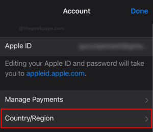 How to change country or region on iPhone
