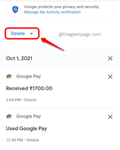 How to Delete GPay Transaction History in Android Phone