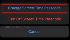 How to change Screen Time Passcode on iPhone