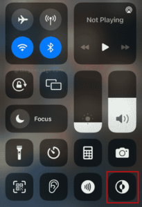 How to add a dark mode toggle button in iPhone control center