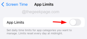 How to remove You have reached your limit Notification on iPhone