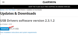 Garmin USB Device not detected or recognized on Windows PC