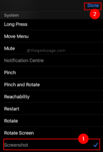 How to take screenshot on your iPhone without using the side buttons