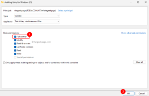 How to Gain Full Access Permissions to C Drive on Windows 11