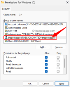 How to Gain Full Access Permissions to C Drive on Windows 11