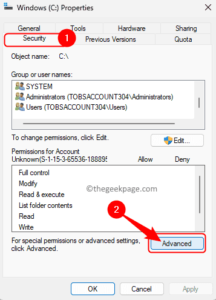 How to Gain Full Access Permissions to C Drive on Windows 11