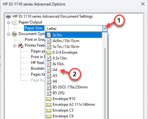 Printer only printing half page vertically on Windows PC