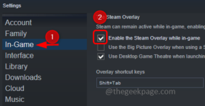 How To Enable Or Disable Steam Overlay for a particular game In Windows 10