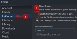 How To Enable Or Disable Steam Overlay for a particular game In Windows 10