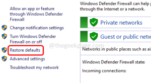 How To Reset Windows Security Or Windows Defender Firewall Settings