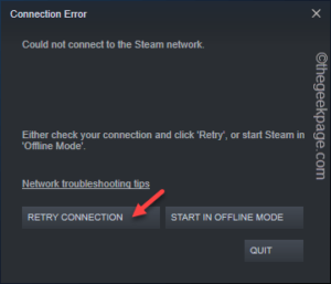 Could not connect to the Steam network in Windows 11