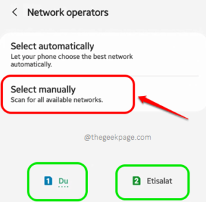 Mobile Network Not Available Problem in Android