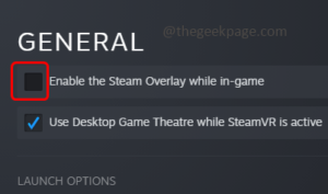 How To Enable Or Disable Steam Overlay For One Particular Game
