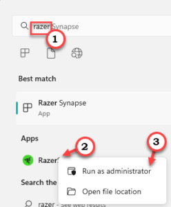 Razer Synapse won't open or fails to start in Windows 11, 10
