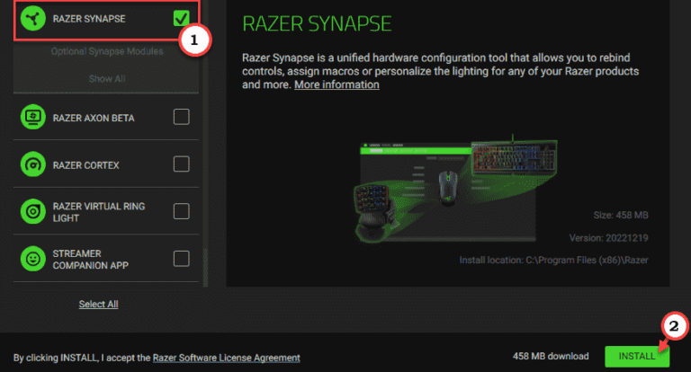 Razer Synapse won't open or fails to start in Windows 11, 10