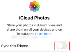 How to fix exclamation mark on iPhone Photos