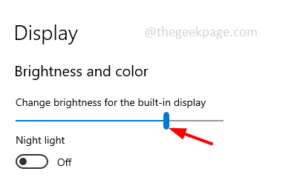 Brightness Control Slider Not Working Issue in Windows 10 Fix