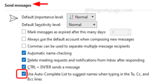 Outlook Auto-Complete / Auto-Fill Email Address Not Working Issue Fix