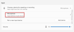 How to increase the Microphone Volume in Windows 11, 10