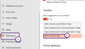 How to get rid of multiple tabs while using Alt+Tab shortcut in Edge