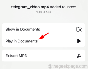 How to Watch Downloaded Video from Telegram on iPhone