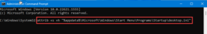 Desktop.ini file opens automatically on startup of Windows 11/10